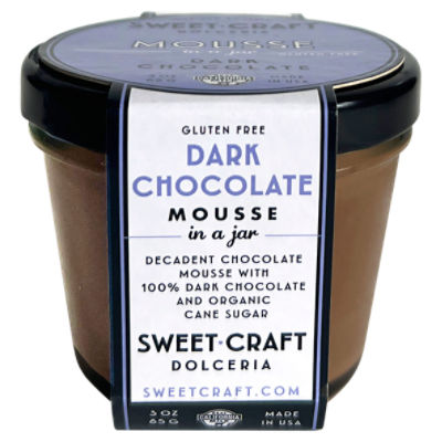 Sweet Craft Dolceria Dark Chocolate Mousse in a Jar, 3 oz - ShopRite