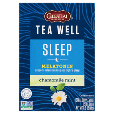 Celestial Seasonings® TeaWell Sleep Chamomile Mint Caffeine Free Herbal ...