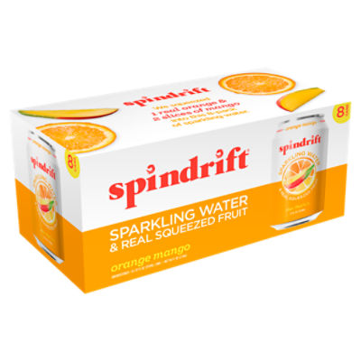 Spindrift Unsweetened Orange Mango, Sparkling Water