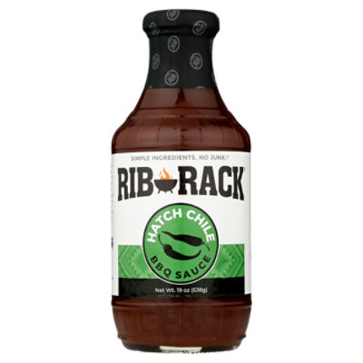 Rib Rack Hatch Chile BBQ Sauce, 19 oz - The Fresh Grocer