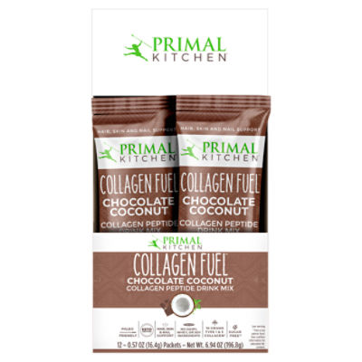 Primal Kitchen Collagen Fuel Chocolate Coconut Collagen Peptide Drink ...