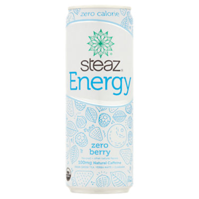 Steaz Energy Zero Berry Energy Drink, 12 fl oz