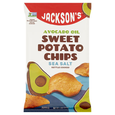 Jackson's Avocado Oil Sea Salt Kettle Cooked Sweet Potato Chips, 5 oz ...