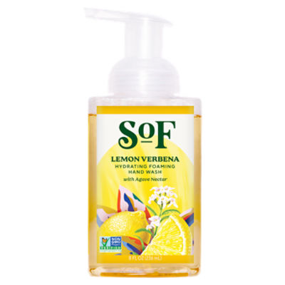 SoF Lemon Verbena Hydrating Foaming Hand Wash with Agave Nectar, 8 fl ...