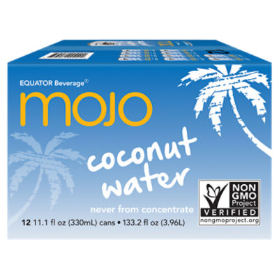 Mojo Coconut Water - 12 Pack, 133.2 fl oz - Price Rite