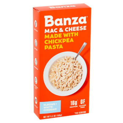 Banza Elbows + White Cheddar Mac & Cheese, 5.5 oz - ShopRite