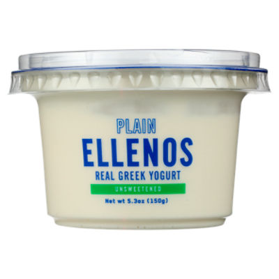 Ellenos Plain Unsweetened Real Greek Yogurt, 5.3 oz