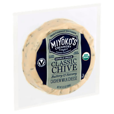 Miyoko's Creamery Double Cream Classic Chive, Cashew Milk Cheese