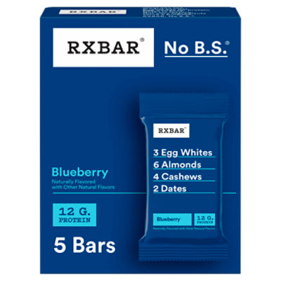 RXBAR Blueberry Protein Bars, 9.15 oz, 5 Count