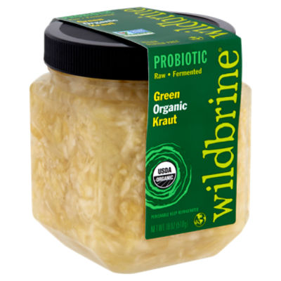 Wildbrine Probiotic Organic Green Kraut, 18 oz - Fairway