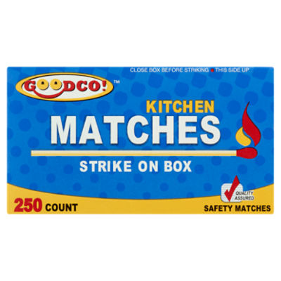 GoodCo! Kitchen Matches, 250 count, 3 pack - The Fresh Grocer