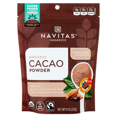 Navitas Organics Organic Cacao Powder, 8 oz - ShopRite