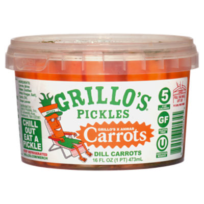 Grillo's Pickles Dill Carrots, 16 fl oz - ShopRite