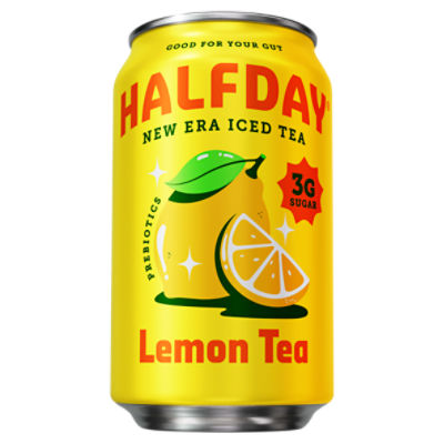 Halfday Lemon Prebiotic Iced Tea, 12 fl oz - Gourmet