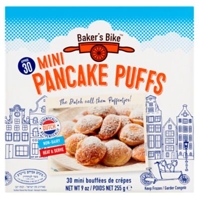 Baker's Bike Mini Pancake Puffs, 30 count, 9 oz - Fairway