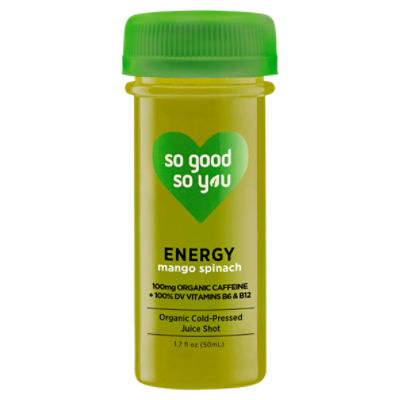 So Good So You Mango Spinach Energy Probiotic Juice Shot, 1.7 fl oz