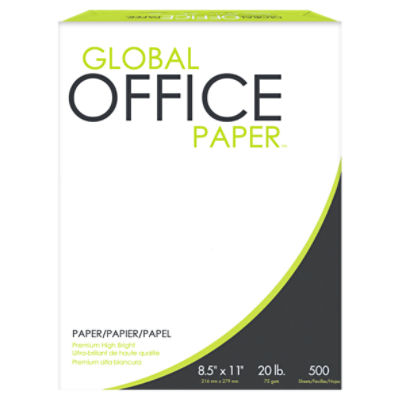 Global Office Paper Premium Multipurpose Paper, 500 count