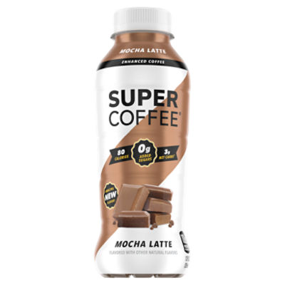 Super Coffee Mocha Latte Enhanced Coffee, 12 fl oz - Fairway