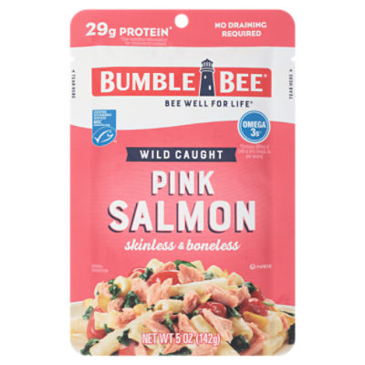 12/5ounce BB Bumble Bee Wild Caught Skinless & Boneless Pink Salmon 5 ...