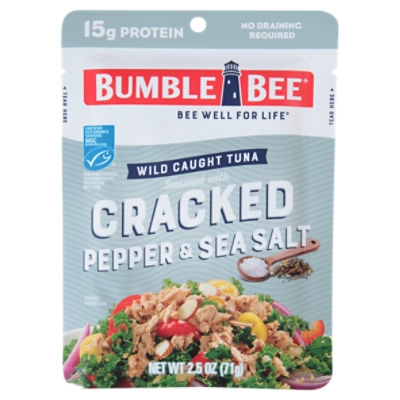 Bumble Bee Seafoods Seasoned with Cracked Pepper & Sea Salt Wild Caught ...