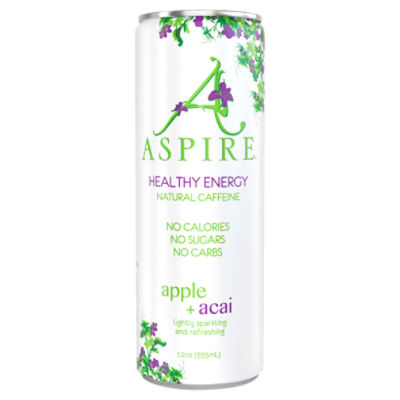 Aspire Apple + Acai Healthy Energy Drink, 12 oz - Gourmet