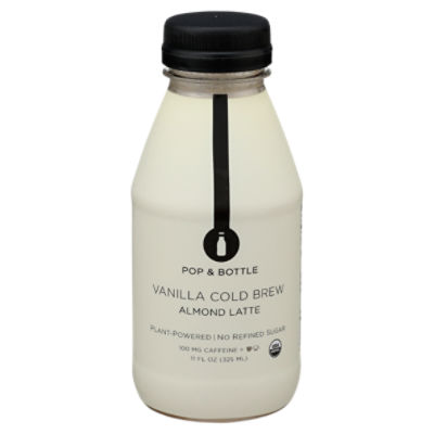 Pop & Bottle Vanilla Cold Brew Almond Latte, 11 fl oz