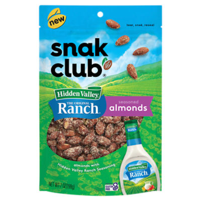 Snak Club Hidden Valley Ranch Almonds, 7 oz - ShopRite