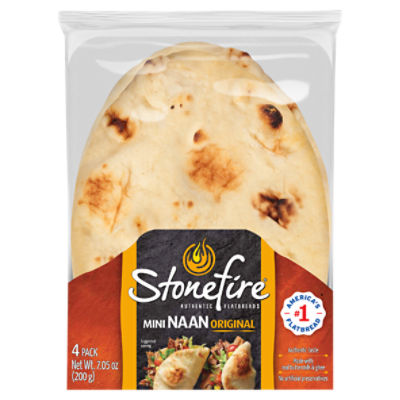 Stonefire Mini Original Naan, 4 count, 7.05 oz