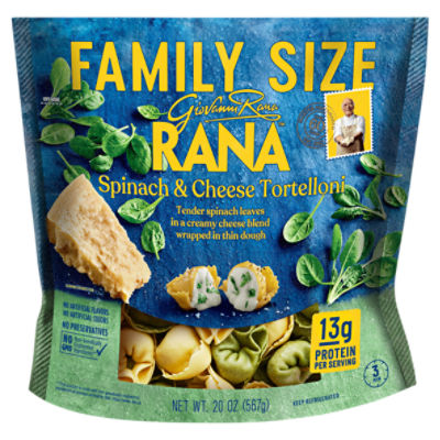 Giovanni Rana Spinach & Cheese Signature Tortelloni Family Size, 20 oz ...