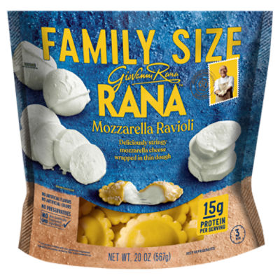 Giovanni Rana Mozzarella Cheese Ravioli Family Size, 20 oz - Fairway