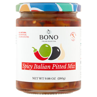 Bono Spicy Italian Pitted Mix, 9.88 oz - ShopRite