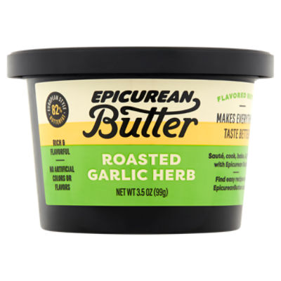 Epicurean Roasted Garlic Herb Flavored Butter, 3.5 oz - Fairway