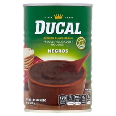 Ducal Refried Black Beans, 15 oz - Price Rite