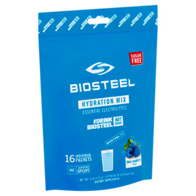 Biosteel Hydration Mix Essential Electrolytes Blue Raspberry Flavor ...