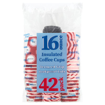 TDC USA 16 ounce Insulated Coffee Cups, 42 count - ShopRite