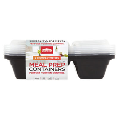 ChefElect 2 Compartments Meal Prep Containers, 5 count - ShopRite