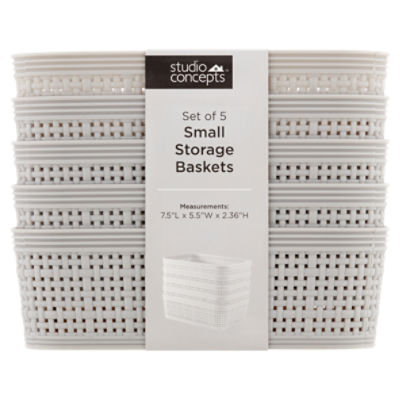 Studio Concepts Set of 5 Small Storage Baskets - The Fresh Grocer