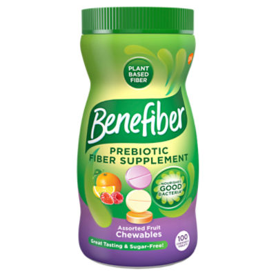 Benefiber Chewable Prebiotic Fiber Supplement Tablets for Digestive ...
