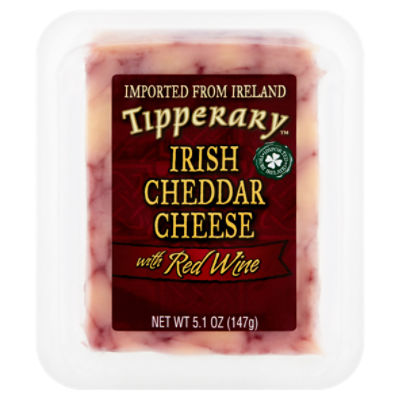 Tipperary Irish Cheddar Cheese with Red Wine, 5.1 oz