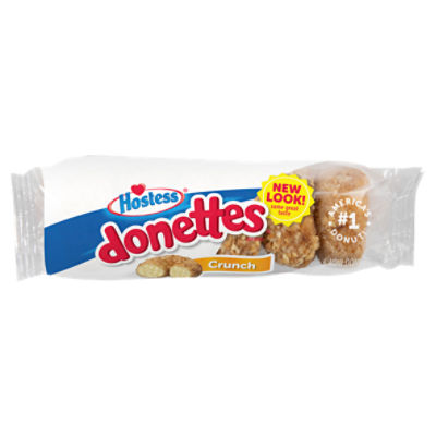Hostess Donettes Crunch Mini Donuts, 6 count, 4 oz - Price Rite