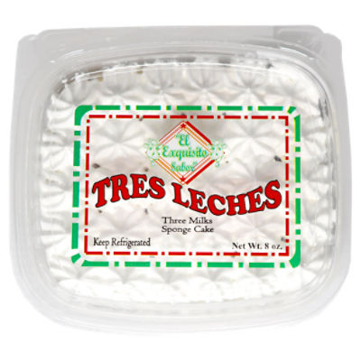 El Exquisito Sabor Tres Leches Three Milks Sponge Cake, 8 oz - Price Rite