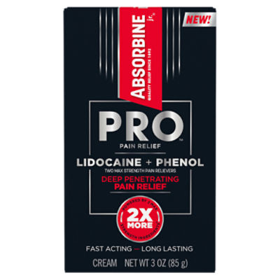 Absorbine Jr. Pro Lidocaine + Phenol Two Max Strength Pain Relievers ...