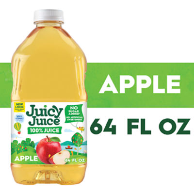 Juicy Juice 100% Juice, Apple, 64 fl oz - Fairway