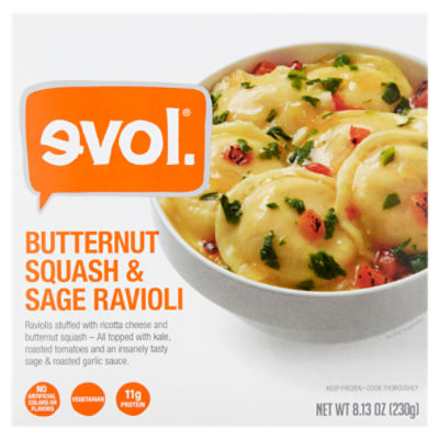 Evol Butternut Squash & Sage Ravioli, 8.13 oz - ShopRite