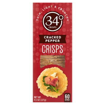 34° Cracked Pepper Crisps, 4.5 oz