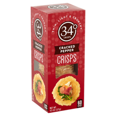 34° Cracked Pepper Crisps, 4.5 oz