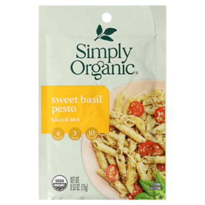 Simply Organic Sweet Basil Pesto Sauce Mix, 0.53 oz - Fairway