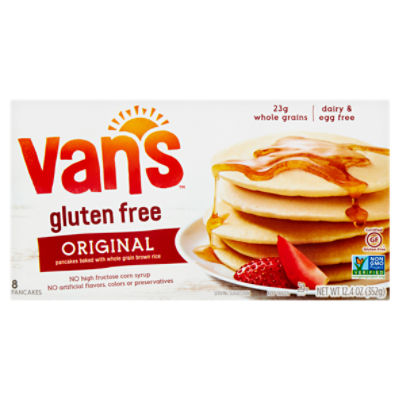 Vans Original Gluten Free Pancakes, 8 count, 12.4 oz - The Fresh Grocer
