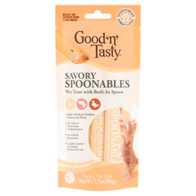 Good'n' Tasty Savory Spoonables Treats for Cats, 6 count, 2.9 oz - ShopRite