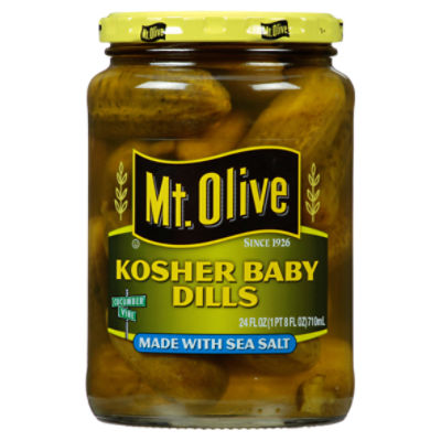 Mt. Olive Kosher Baby Dills Fresh Pack, 24 fl oz